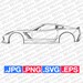 Corvette Grand Sport C7 Sportscar Car SVG Clip Art Graphic Art Instant ...