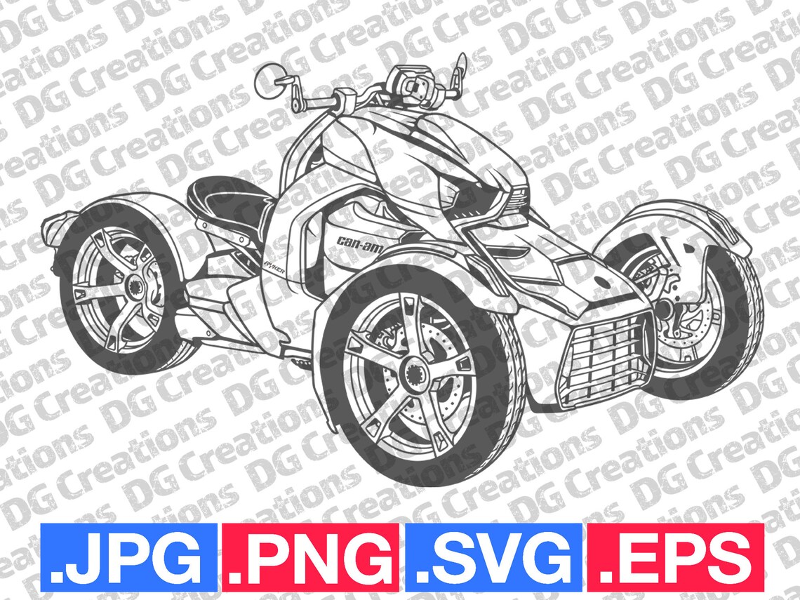 Can-am Ryker Street Bike Motorcycle SVG Clip Art Graphic Art - Etsy