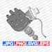 Ford V8 Distributor SVG Engine Part Clip Art Graphic Art Instant ...