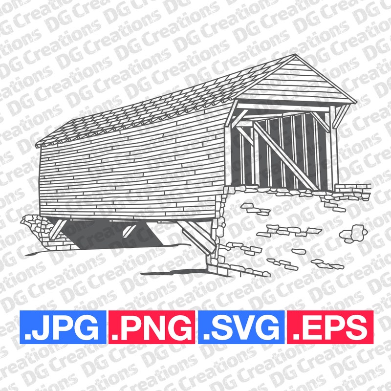 Covered Bridge - Etsy