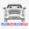 Chevrolet K5 Blazer 1972 3QTR Car SVG Clip Art Graphic Art Instant ...