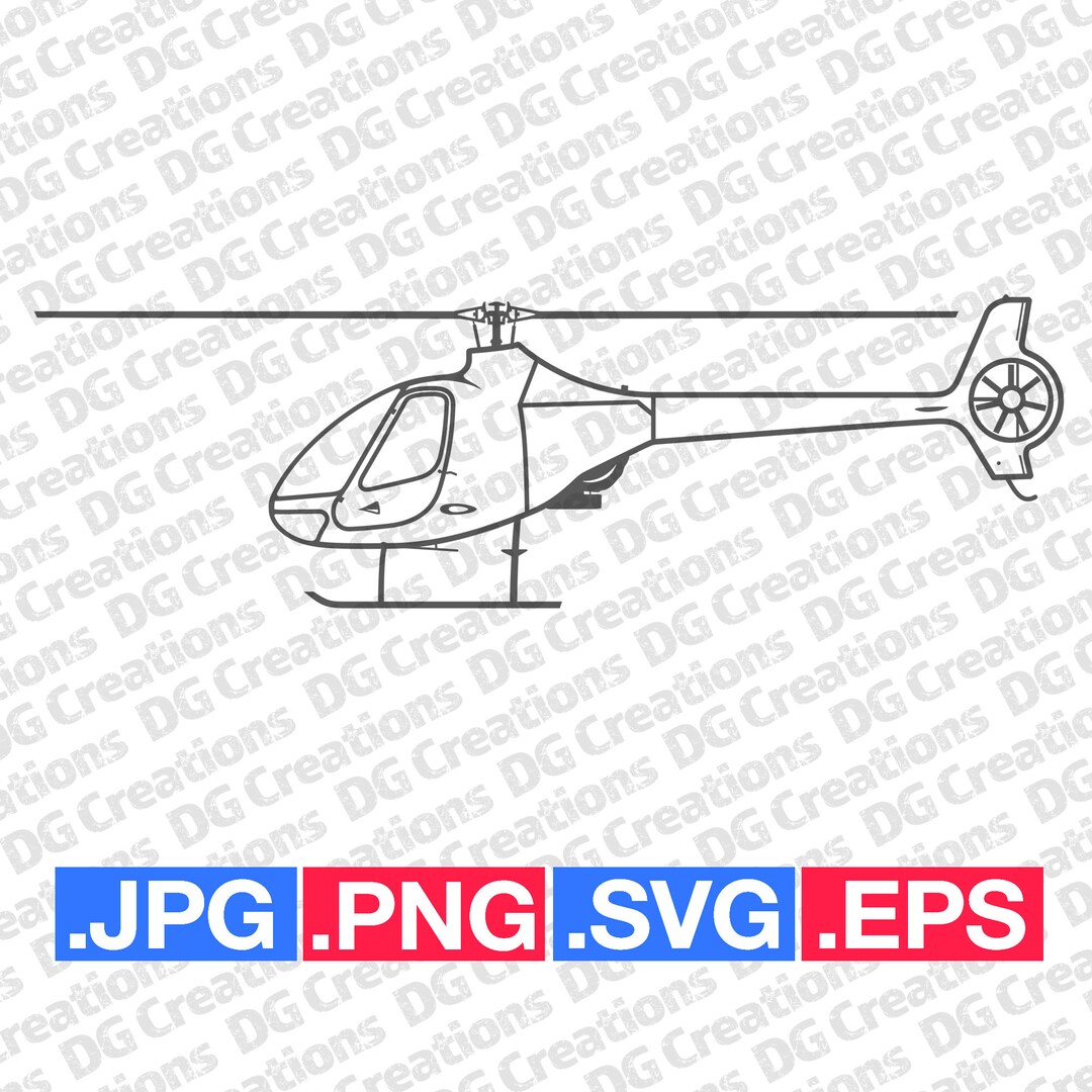 Cabri G2 Helicopter Side SVG Clip Art Graphic Art Instant Download ...