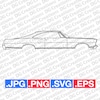 Chevrolet 1958 Gasser Drag Car Classic Car SVG Clip Art Graphic Art ...