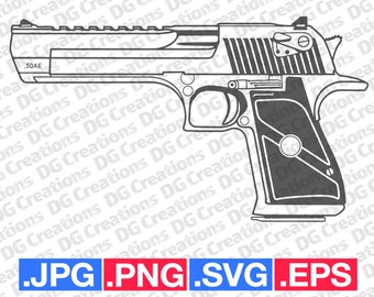 Desert Eagle Outline