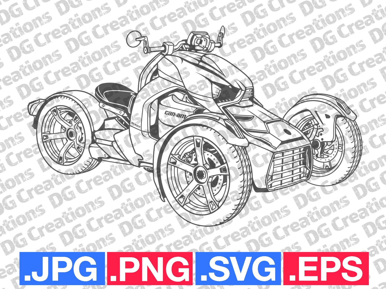 Can-am Ryker Street Bike Motorcycle SVG Clip Art Graphic Art - Etsy ...