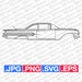 Chevrolet Impala Hardtop 1960 Car SVG Clip Art Graphic Art Instant ...