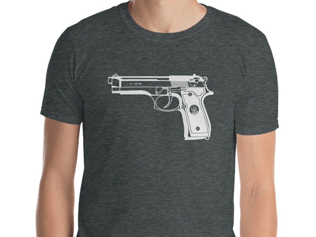 M9 Pistol Shirt Semi-auto Handgun Shirt Custom Graphic Military Shirt ...