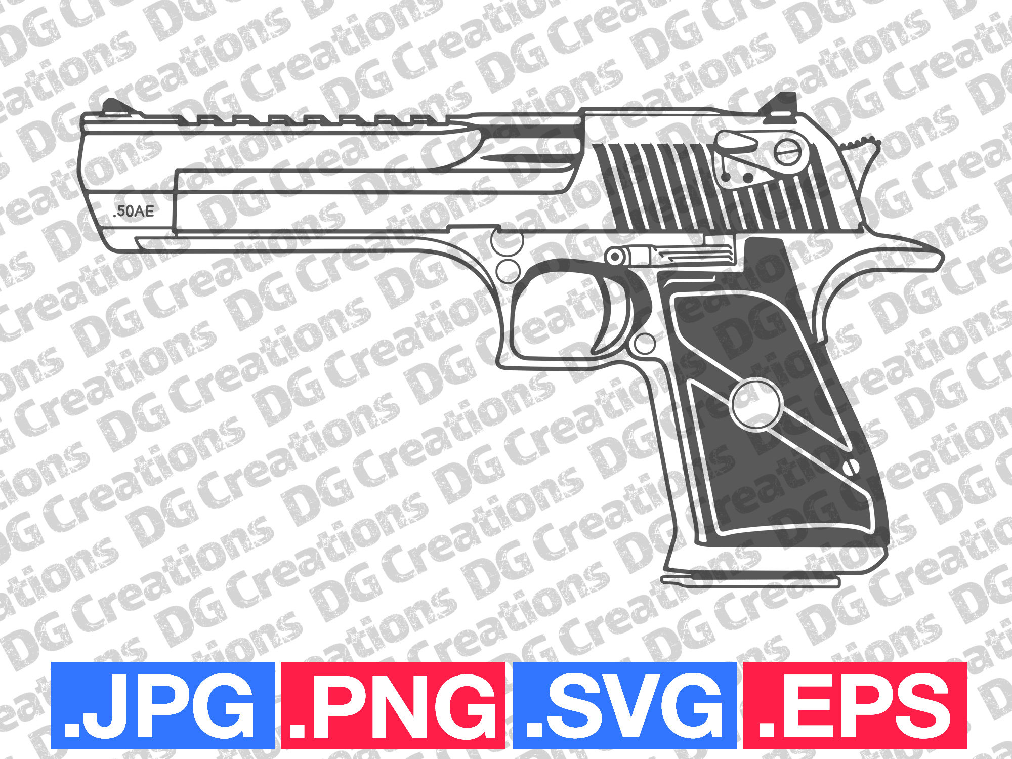 Desert Eagle Outline