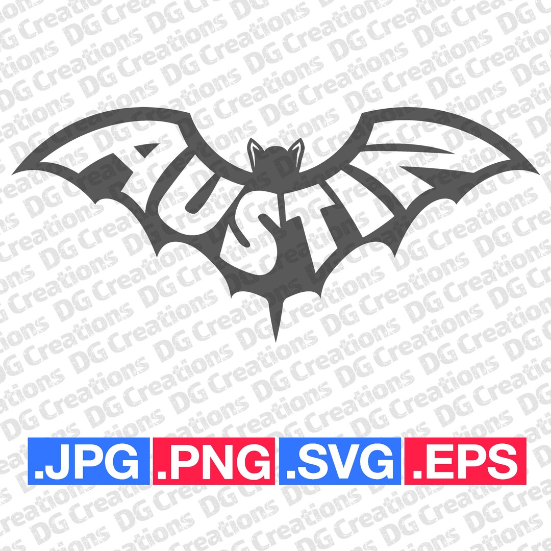 Austin Texas Bats Silhouette SVG Clip Art Graphic Art Instant Download ...