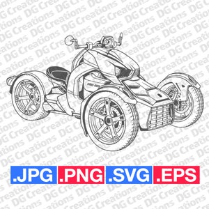 Can-am Ryker Street Bike Motorcycle SVG Clip Art Graphic Art Instant ...