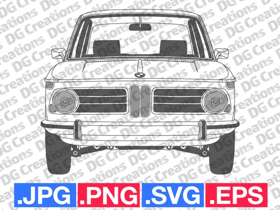 BMW 2002 Front Car SVG Clip Art Graphic Art Instant Download - Etsy