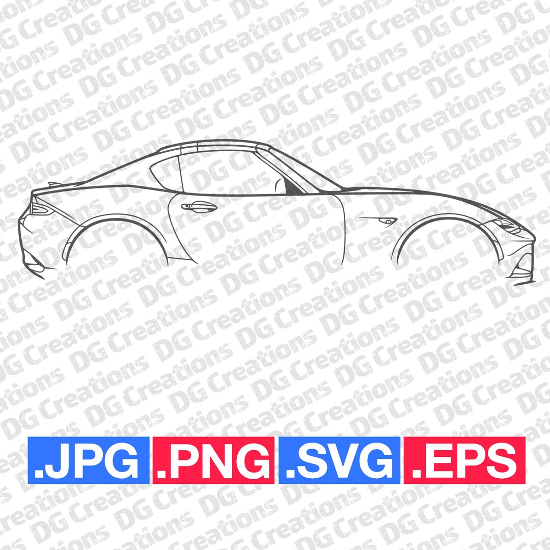 Mazda MX-5 Miata 2020 Car SVG Clip Art Graphic Art Instant Download ...