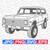 Chevrolet K5 Blazer 1972 3QTR Car SVG Clip Art Graphic Art Instant ...