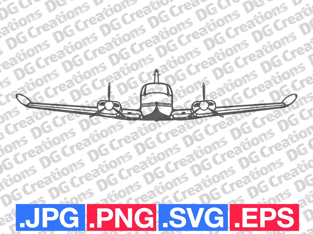Cessna 310 Airplane Front SVG Clip Art Airplane Graphic Art - Etsy