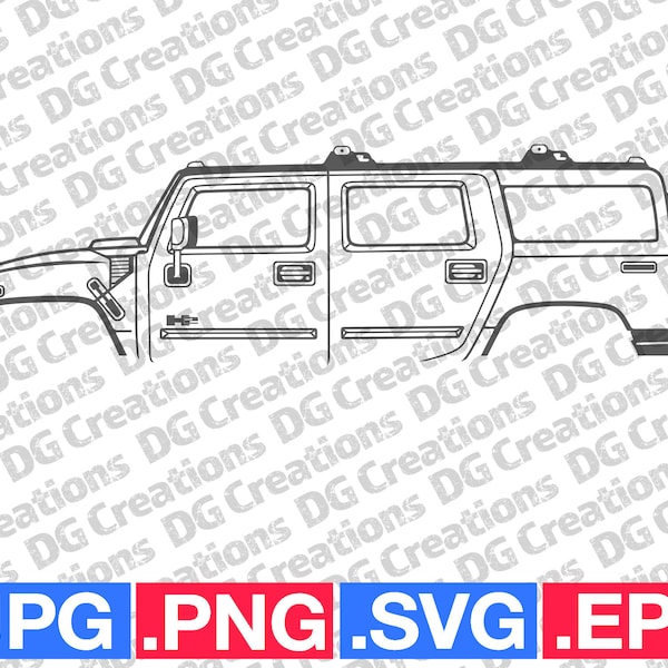 Hummer Car Svg - Etsy