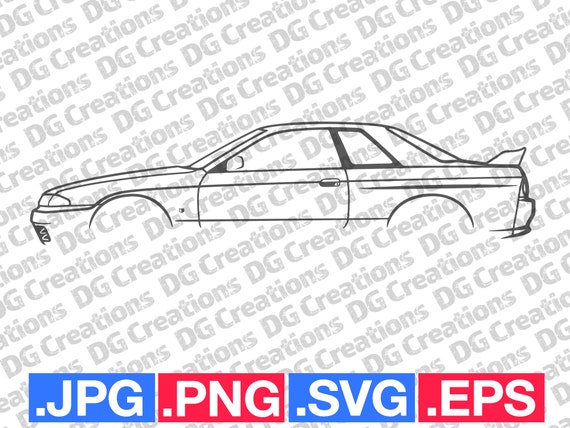 Nissan Skyline R32 GT-R Sportscar Car SVG Clip Art Graphic Art - Etsy