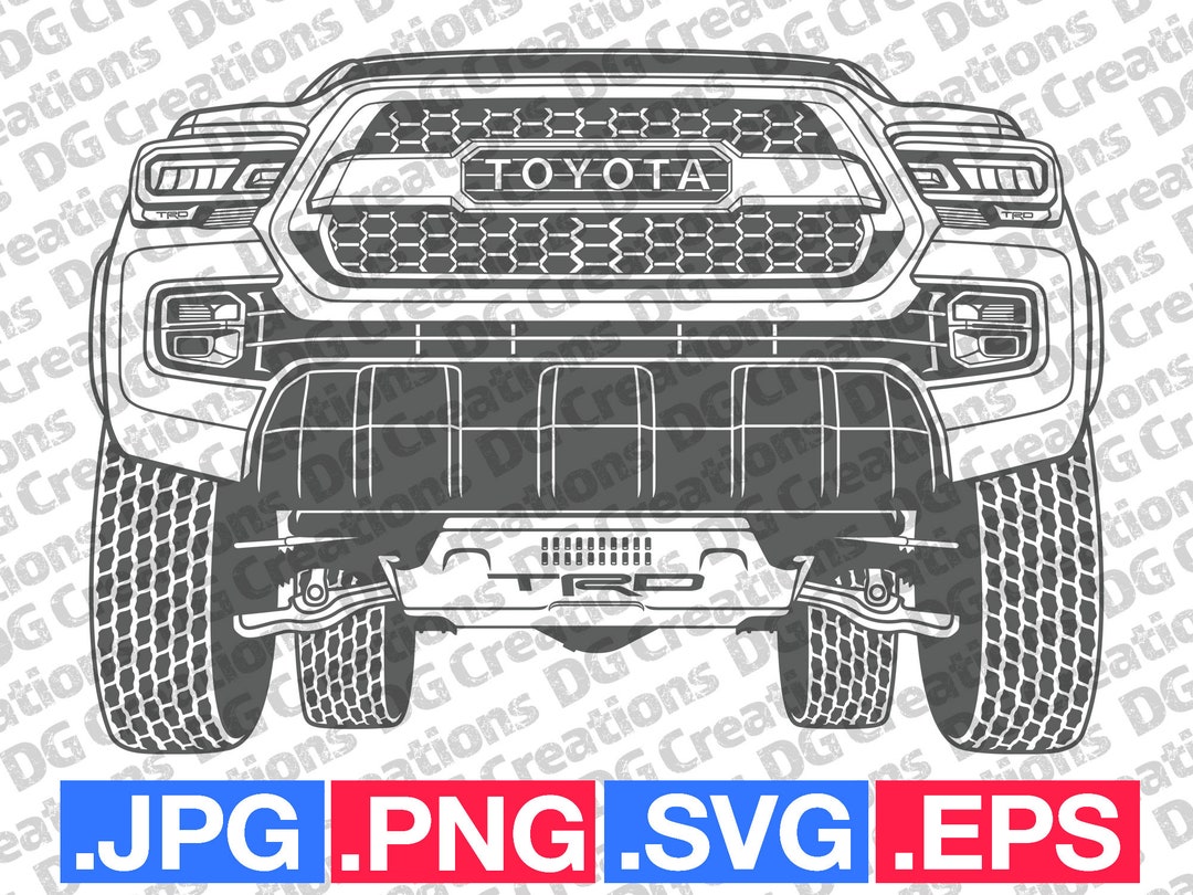 Toyota Tacoma TRD 2021 Pick up Truck SVG Clip Art Graphic Art - Etsy