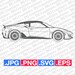 Ferrari Testarossa Sportscar 1984 Rear Car SVG Clip Art Graphic Art ...
