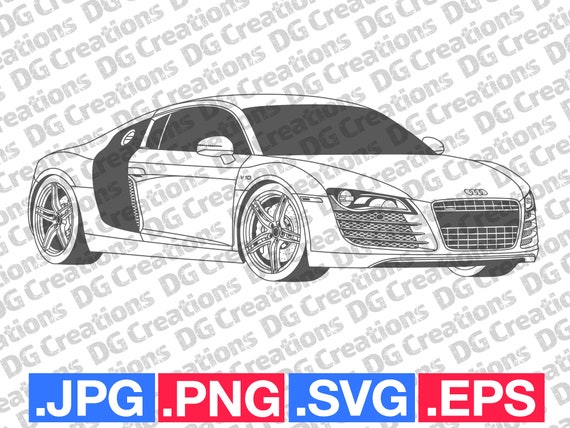 Audi R8 Coloring Pages