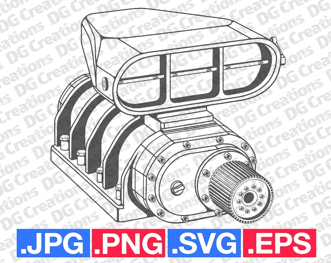 Turbocharger Turbo SVG Clip Art Graphic Art Instant Download ...