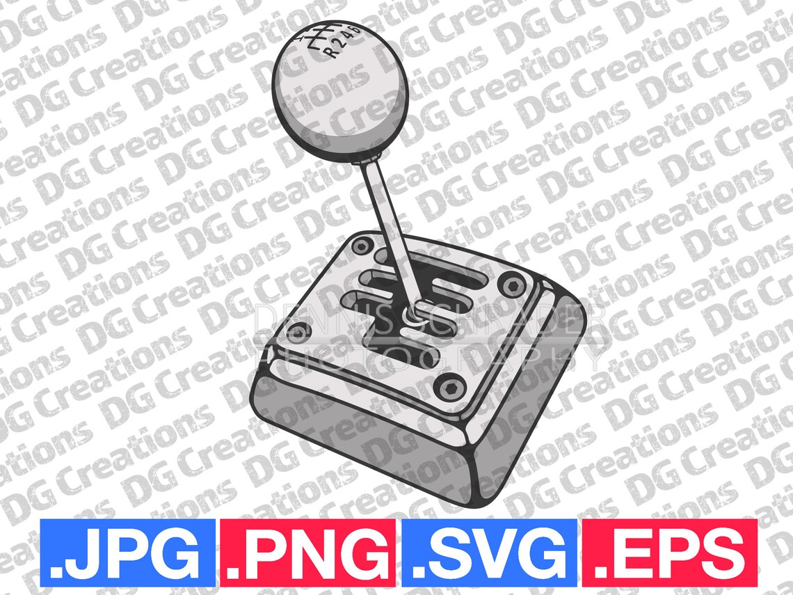 Manual Shifter Graphic SVG Clip Art Graphic Art Instant - Etsy