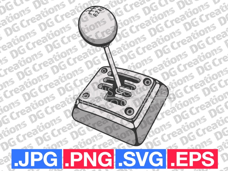 Manual Shifter Graphic SVG Clip Art Graphic Art Instant - Etsy