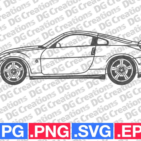 Nissan 350z Svg - Etsy UK