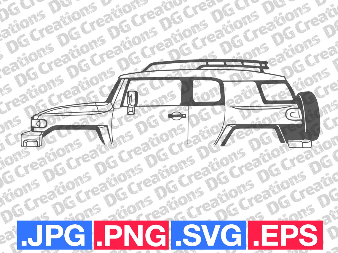 Toyota FJ Cruiser SUV Car SVG Clip Art Graphic Art Instant - Etsy Hong Kong