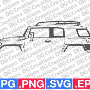 Toyota FJ Cruiser SUV Car SVG Clip Art Graphic Art Instant - Etsy
