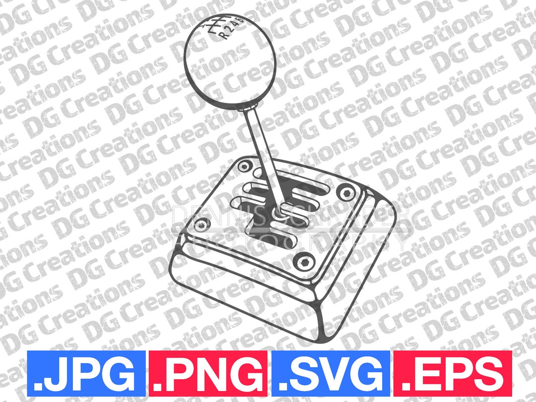 Manual Shifter Graphic SVG Clip Art Graphic Art Instant - Etsy