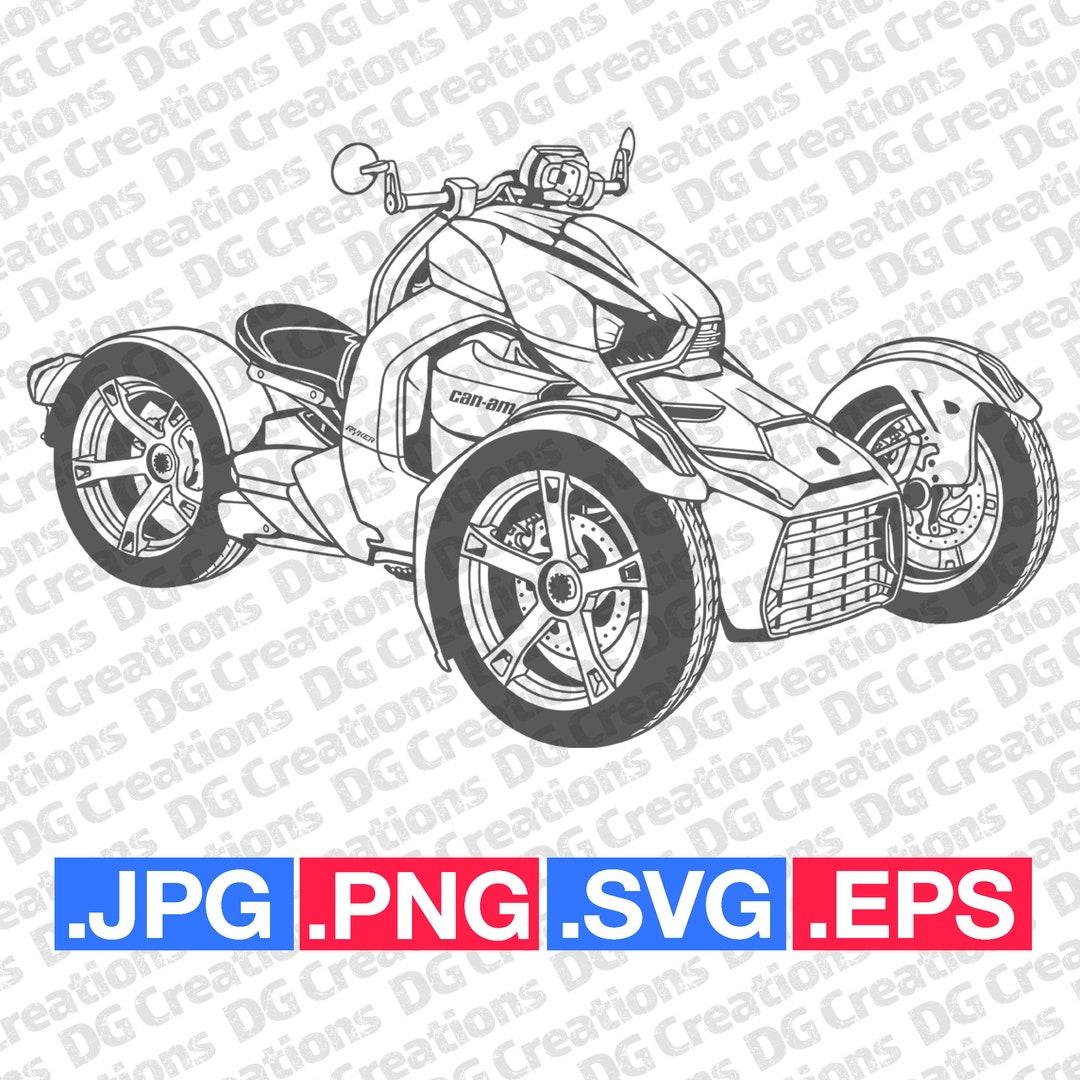 Can-Am Ryker Street Bike Motocicleta SVG Clip Art Arte gráfico - Etsy ...