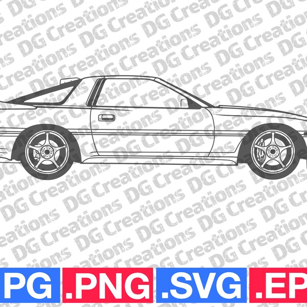 Toyota Supra Svg - Etsy