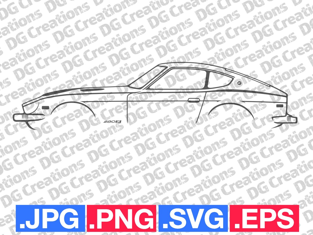 Datsun 280Z 1978 Sportscar Car SVG Clip Art Graphic Art - Etsy