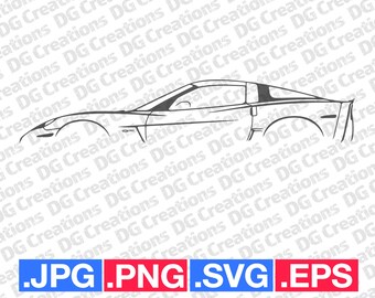 CHEVROLET CORVETTE C6 - Vector Art /svg/ai/eps/png/pdf/4k - Etsy