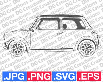 Mini Cooper Clip Art - Etsy