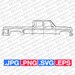 GMC 3500 Dually Pick up Truck 1975 SVG Clip Art Graphic Art Instant ...