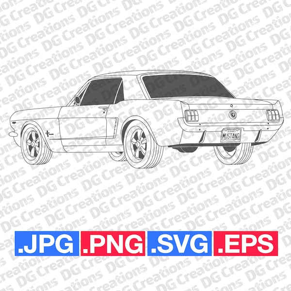 Mustang Svg - Etsy