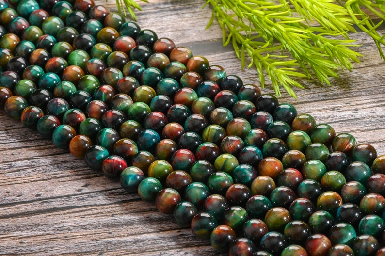 Red Green Tiger Eye Beads AAA Grade - 6MM 8MM 10MM Sizes Available ...
