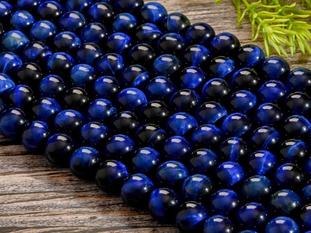 Premium Royal Blue Tiger Eye Beads - 4mm 6mm 8mm 10mm 12mm AAA -lapis ...
