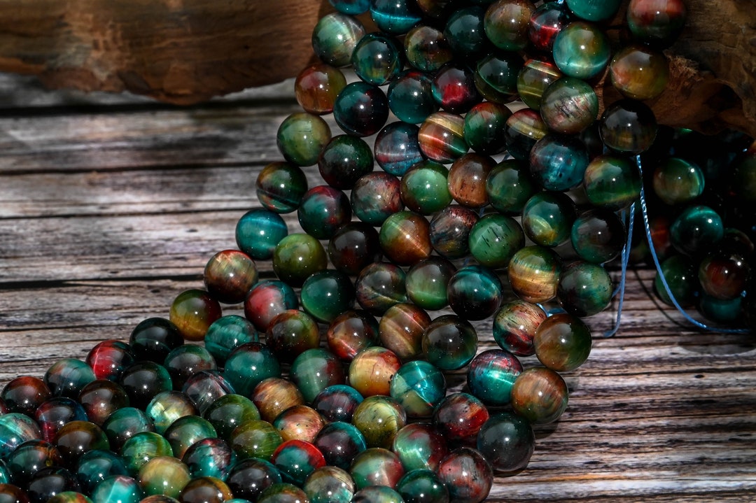 Red Green Tiger Eye Beads AAA Grade - 6MM 8MM 10MM Sizes Available ...