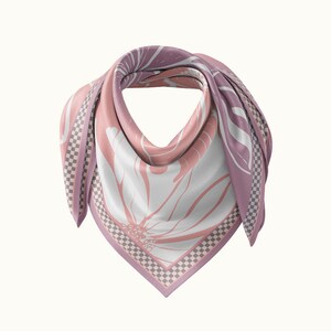 Cosmos Flower Midi Silk Scarf Made in Italy - Etsy