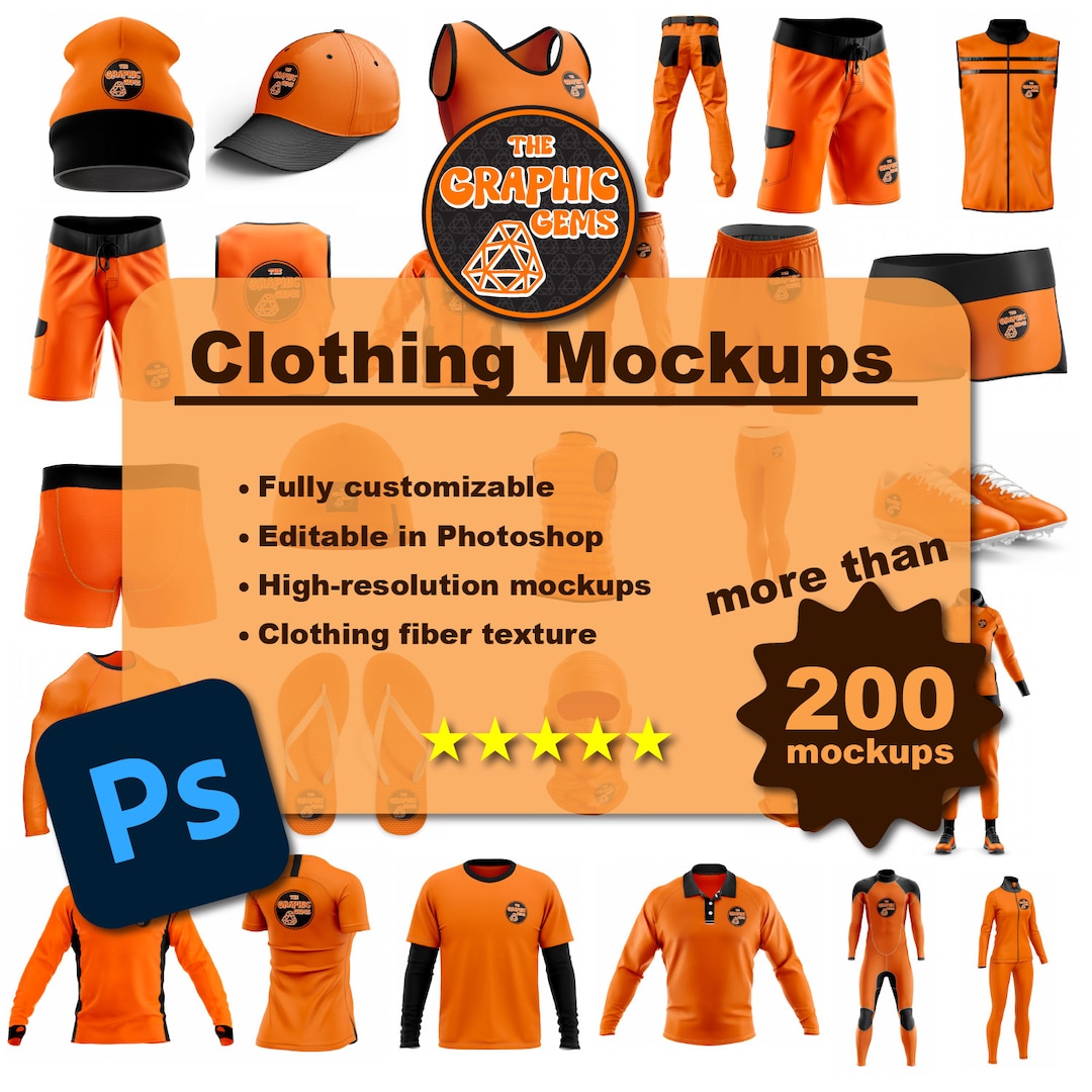 Ultra-realistic Clothing Mockups | High-resolution Photoshop Files ...