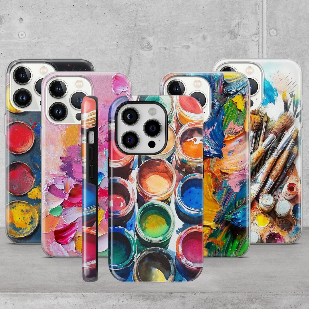 Watercolor Palette Phone Case Paint Palette Tough Cover for iPhone 17 ...