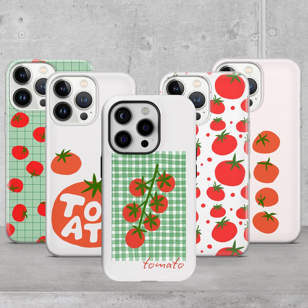Red Tomato Phone Case Italian Pomodoro Tough Cover for iPhone 17 Pro ...