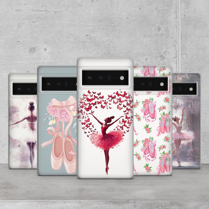 Pink Ballet Phone Case Ballet Shoes Cover for Google Pixel 10A, 9A, 8 ...