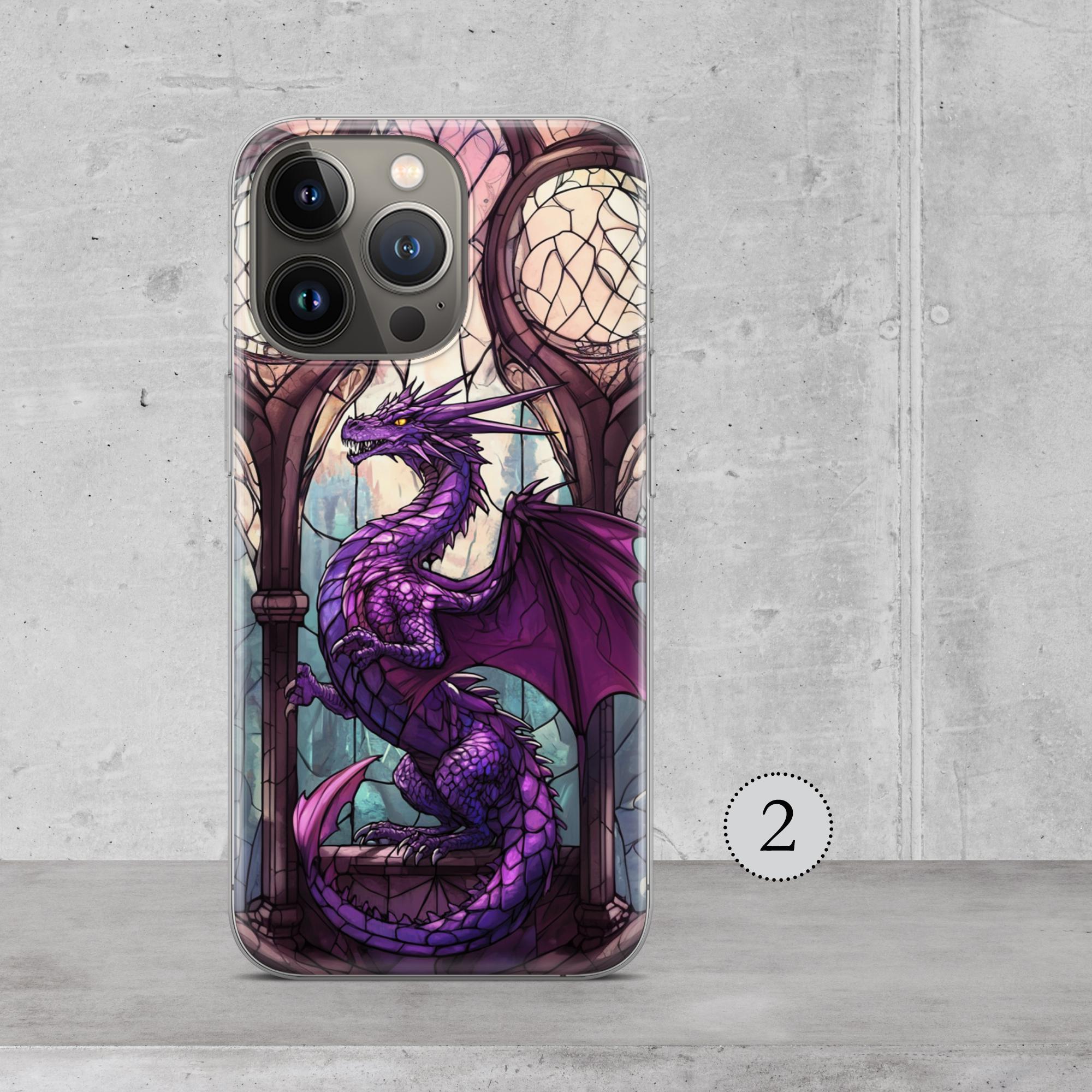 Dragon Mythology Phone Case Stained Glass Tough Cover for iPhone 17 Pro ...