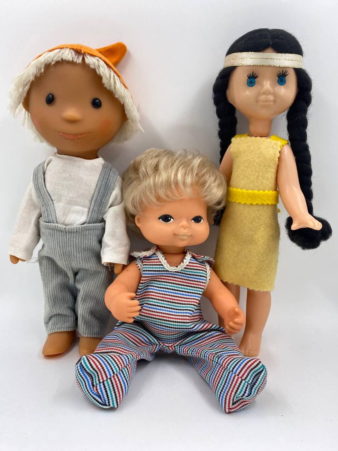 Soviet Vintage Plastic Doll With Blue Eyes, Old Toy, Collectible Girls ...