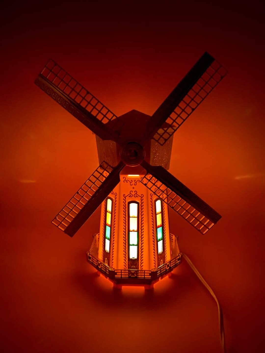 A New Soviet Musical Windmill Lamp, a Night Light for a Children's Room ...