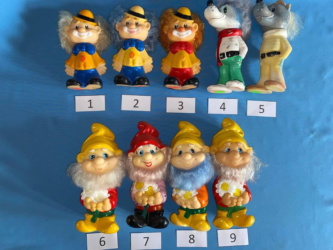 Vintage Rubber Toy Retro Collectible Squeaky Toy, 1970s Rubber Animal ...