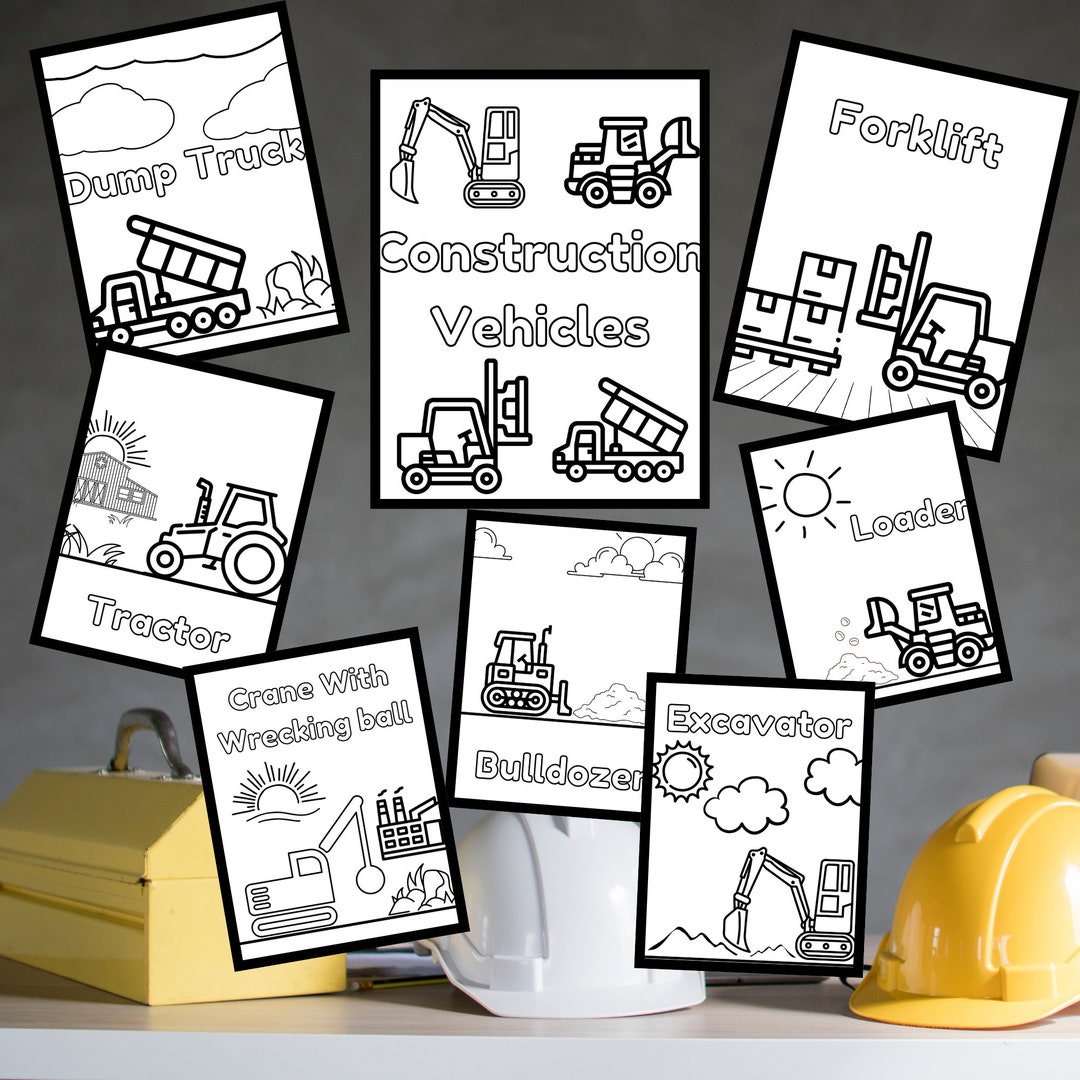 Construction Coloring Page for Children Activity for Boys Boys Coloring ...